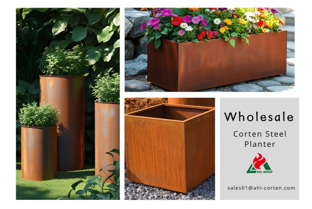 Corten Custom Planter for High-end Residential
