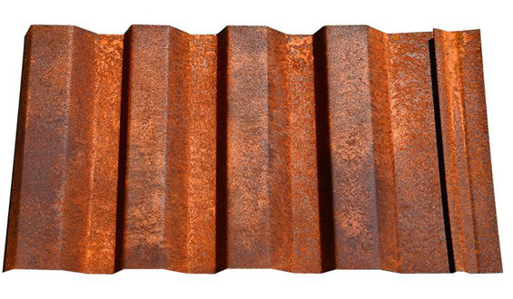Corten Corrugated Metal Siding&Weathered Steel Finish