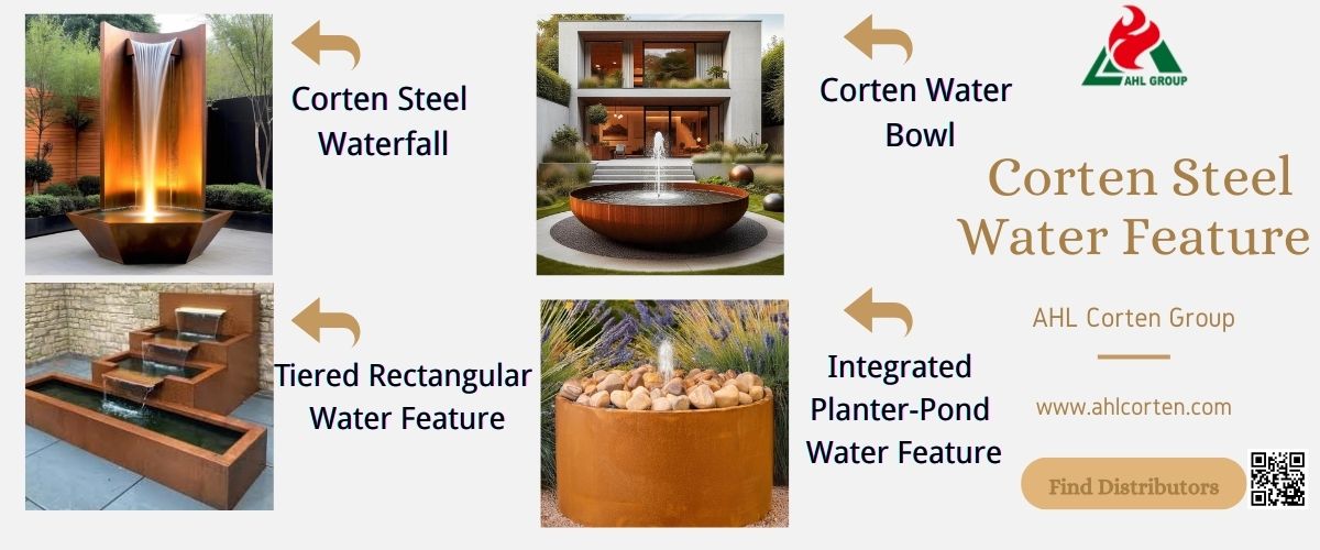 7 Corten Water Feature Ideas for your Outdoor Space