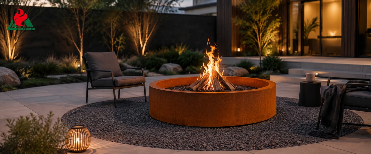 What Surface Should a Corten Fire Pit Sit On?