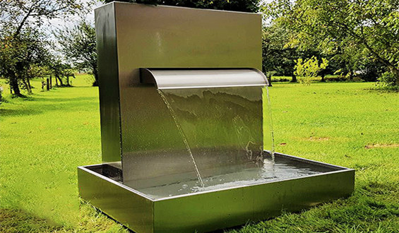WF21-Large Corten Steel Water Wall Customized