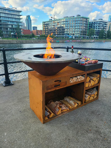 Modern Design CORTEN Steel Outdoor bbq grills for sale