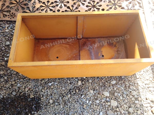 Modern Style Corten Steel Planter Pot With Powder Coat--AHL Corten Steel