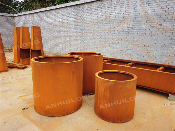 Eye Catching Corten Steel Planter Pot--AHL Corten Steel