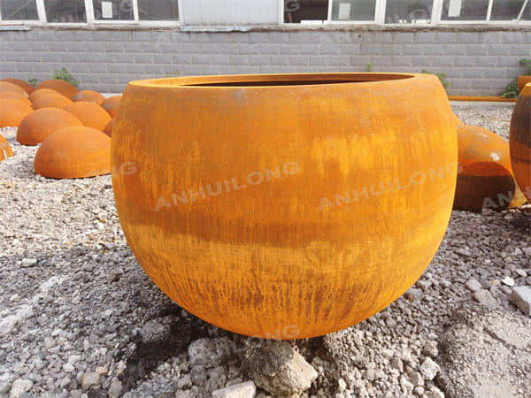 Classical And Versatile Style Flower Pot For Decoration--AHL Corten Steel