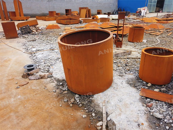 Corten Steel Metal Planter Pot With High Corrosion Resistance--AHL ...